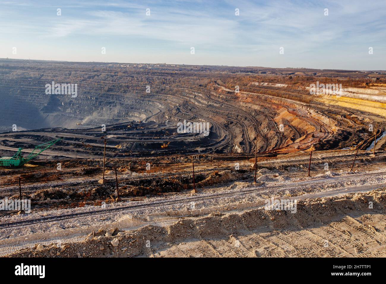Open pit mine in mining and processing plant Stock Photo - Alamy