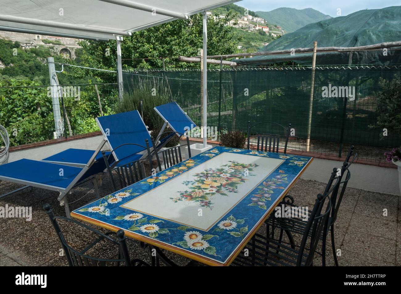 Terrace awning hi-res stock photography and images - Alamy