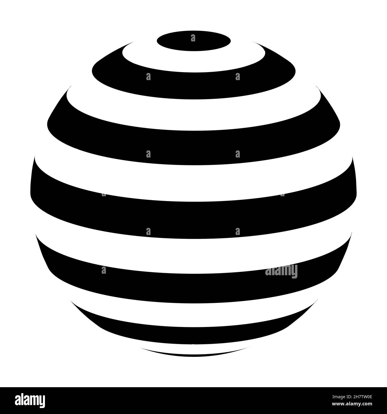 Black and white vector sphere of lines for design of logo Stock Vector ...