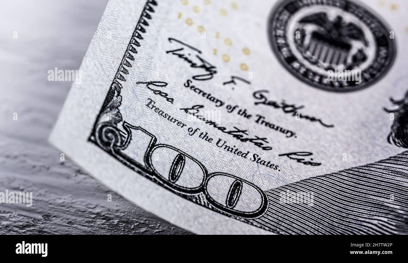 Part of dollar note Stock Photo - Alamy