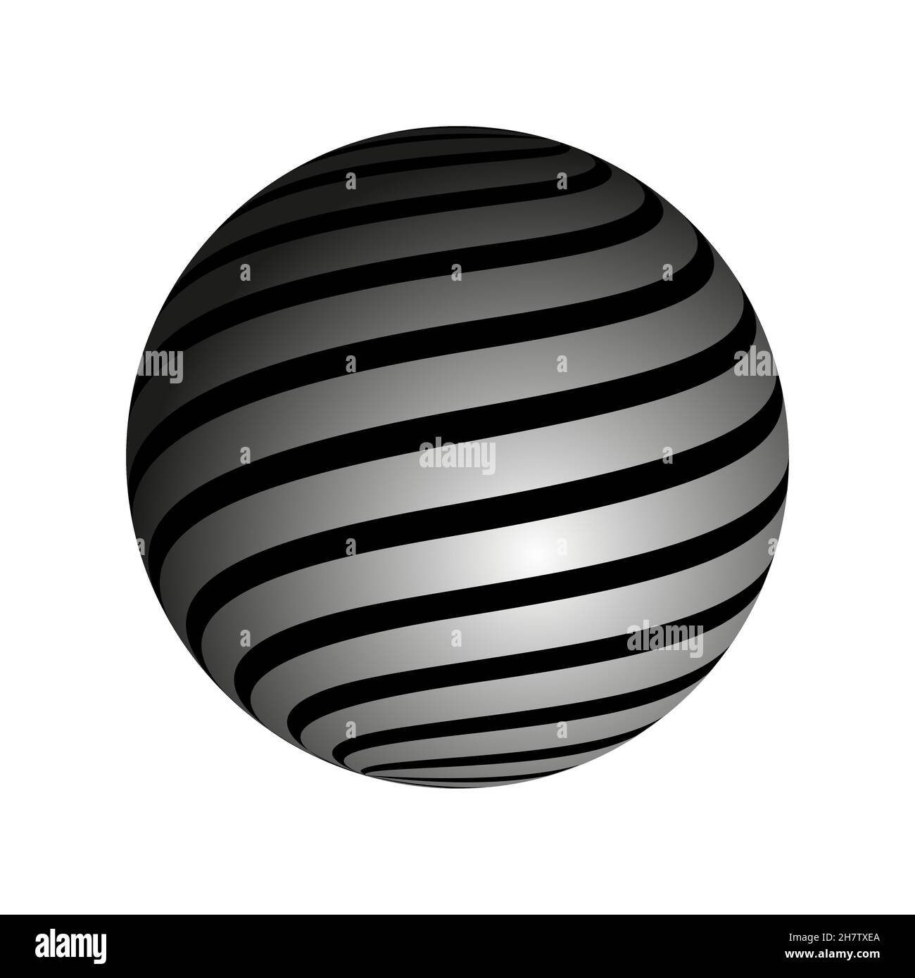 Black and white vector sphere of lines for design of logo Stock Vector ...