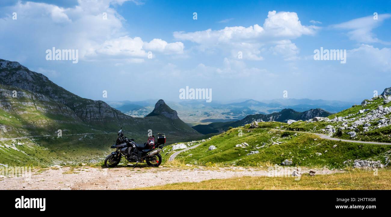 Motocycle in the mountains Stock Photo - Alamy