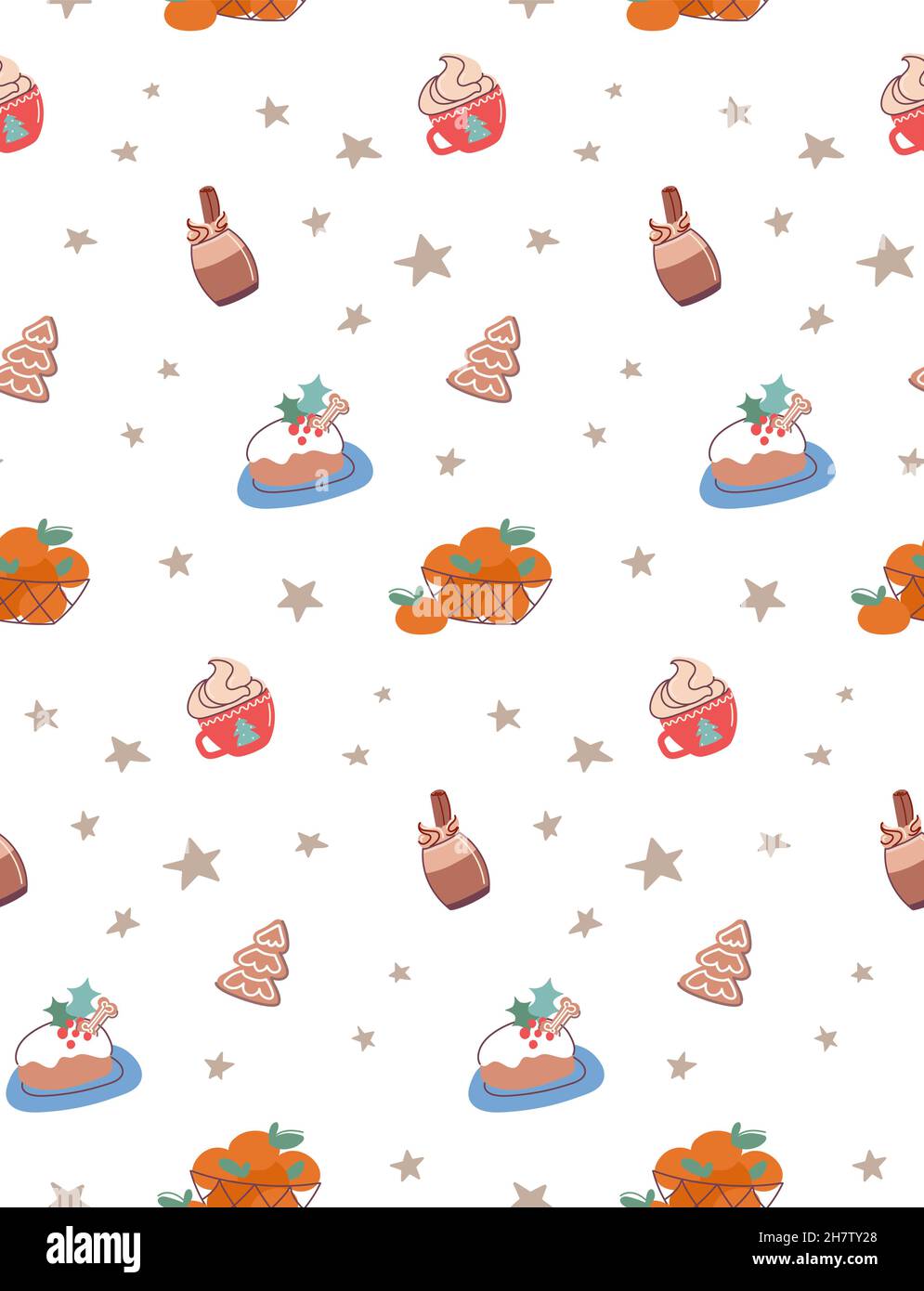 Christmas drinks and food Stock Vector Images - Alamy