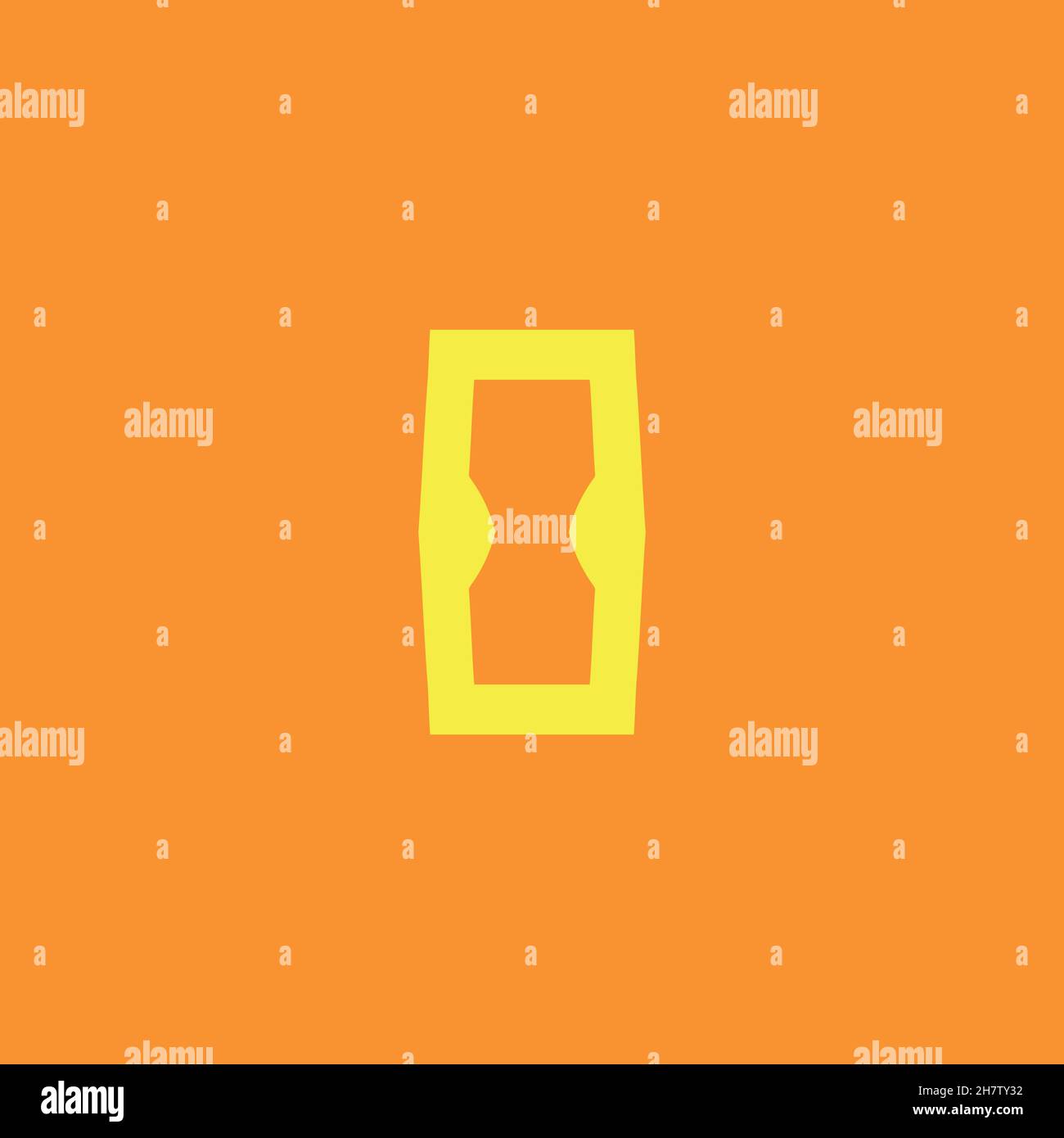 Sand watch line icon. Social media watch button. Simple style company ...