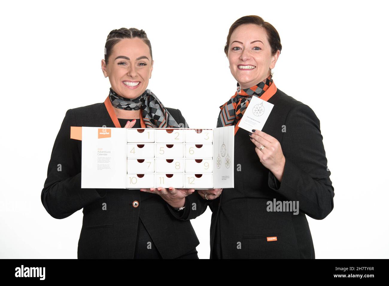 EDITORIAL USE ONLY Cabin Crew, Carla Woolley and Sam Hinton unveil a ...