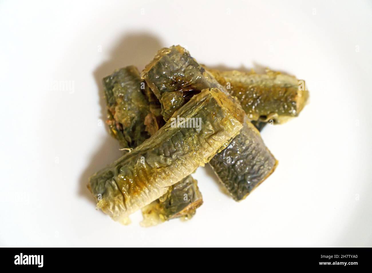 Homemade fried lamprey fish with marinade Stock Photo - Alamy