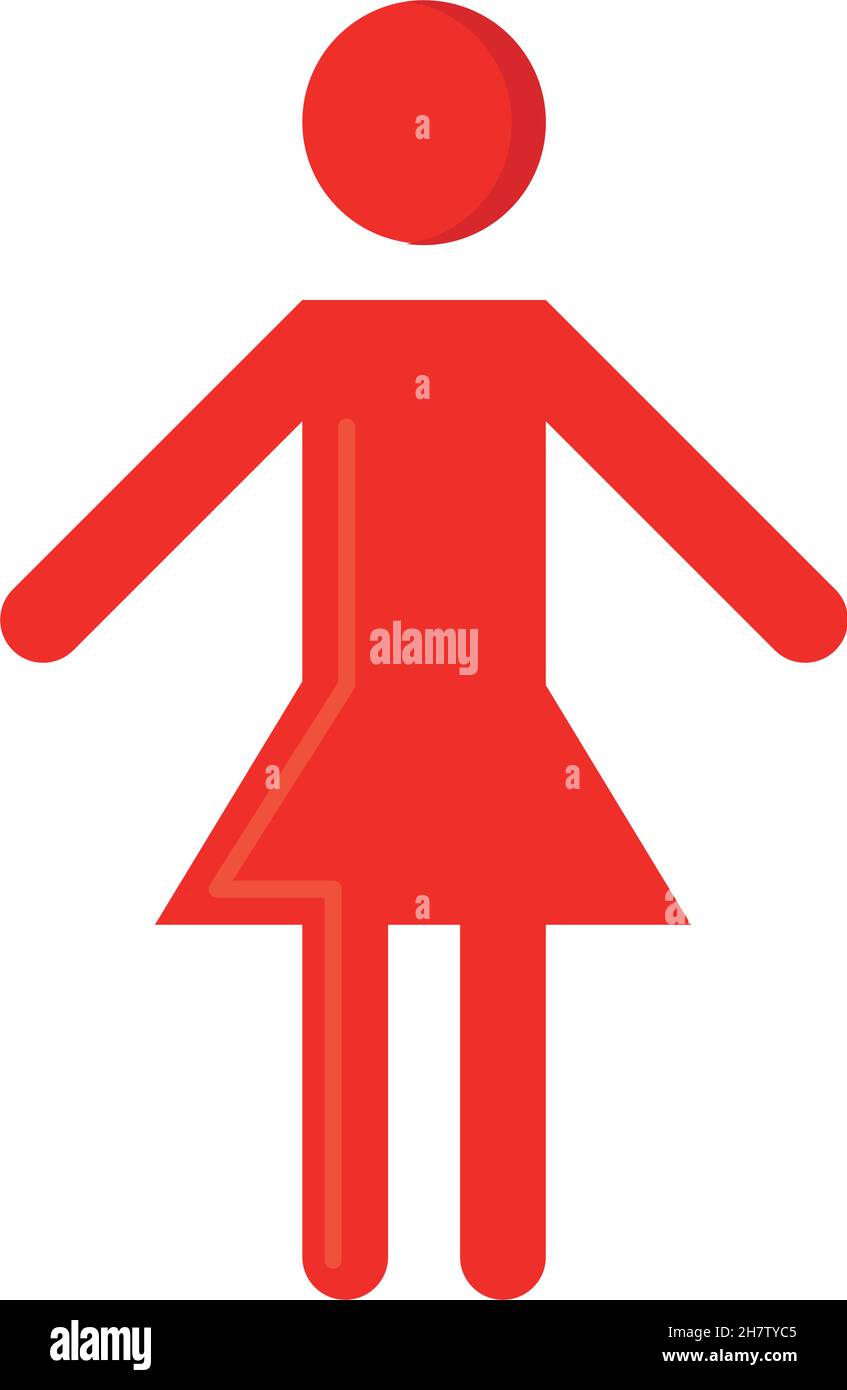red pictogram female Stock Vector Image & Art - Alamy