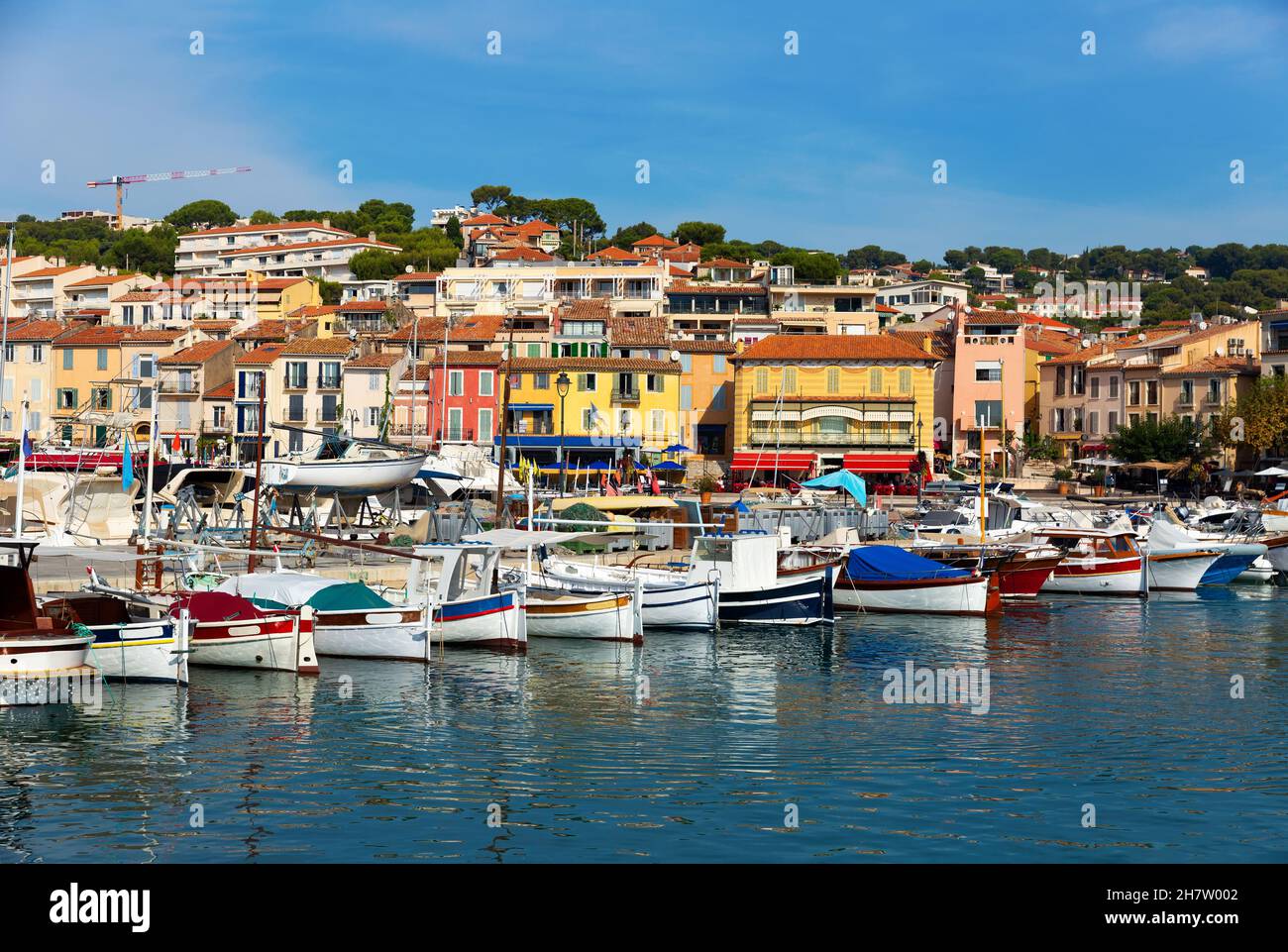 Harbour in French town Cassis Stock Photo - Alamy