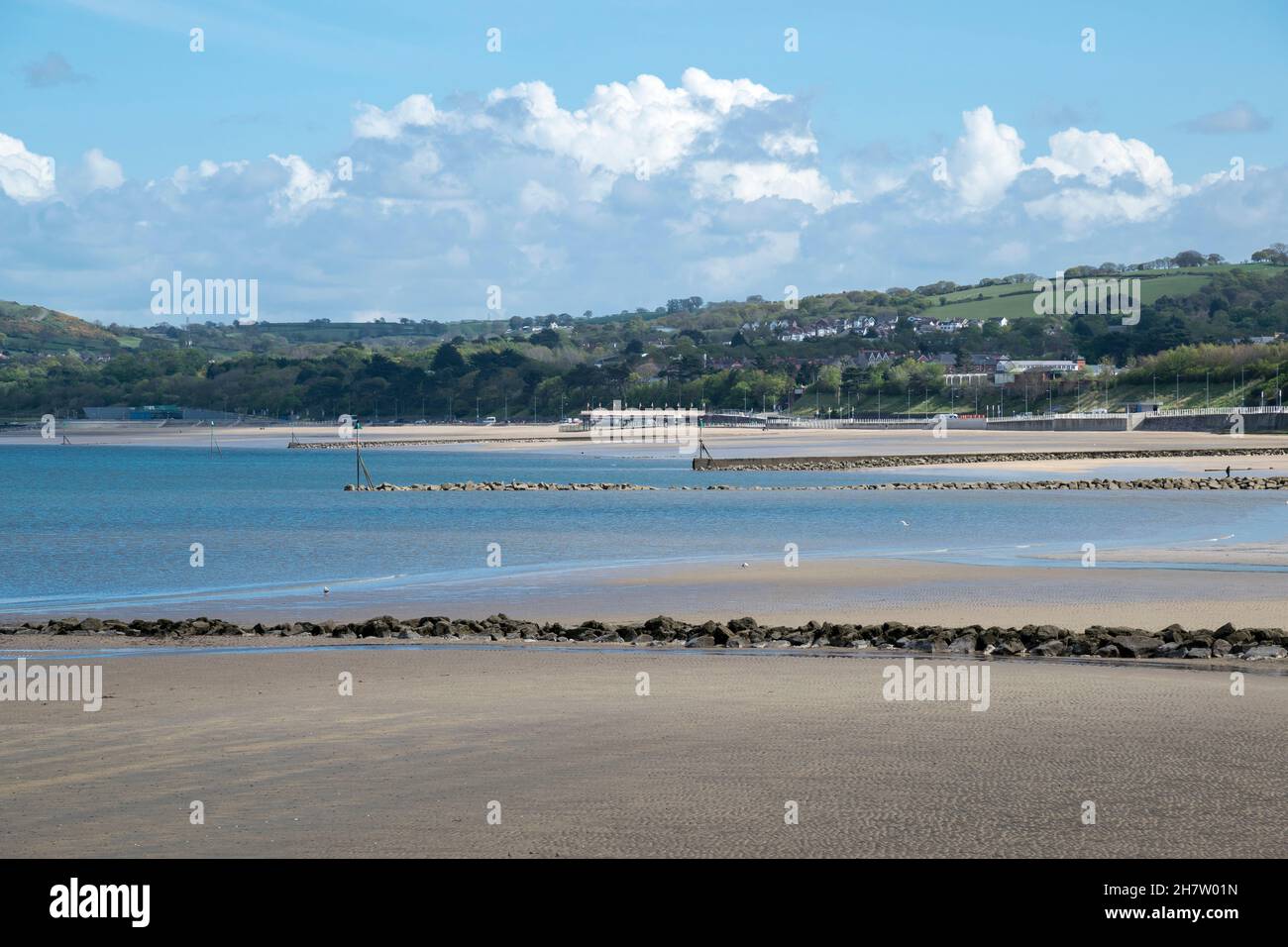 Rhos on Sea on the North Wales coast view looking towards Porth Eirias ...