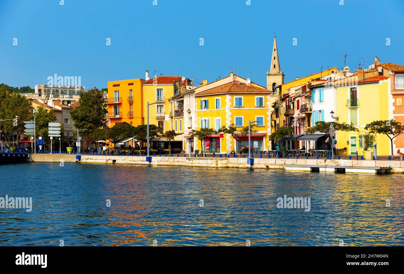 Canal at village of Martigues, France Stock Photo - Alamy