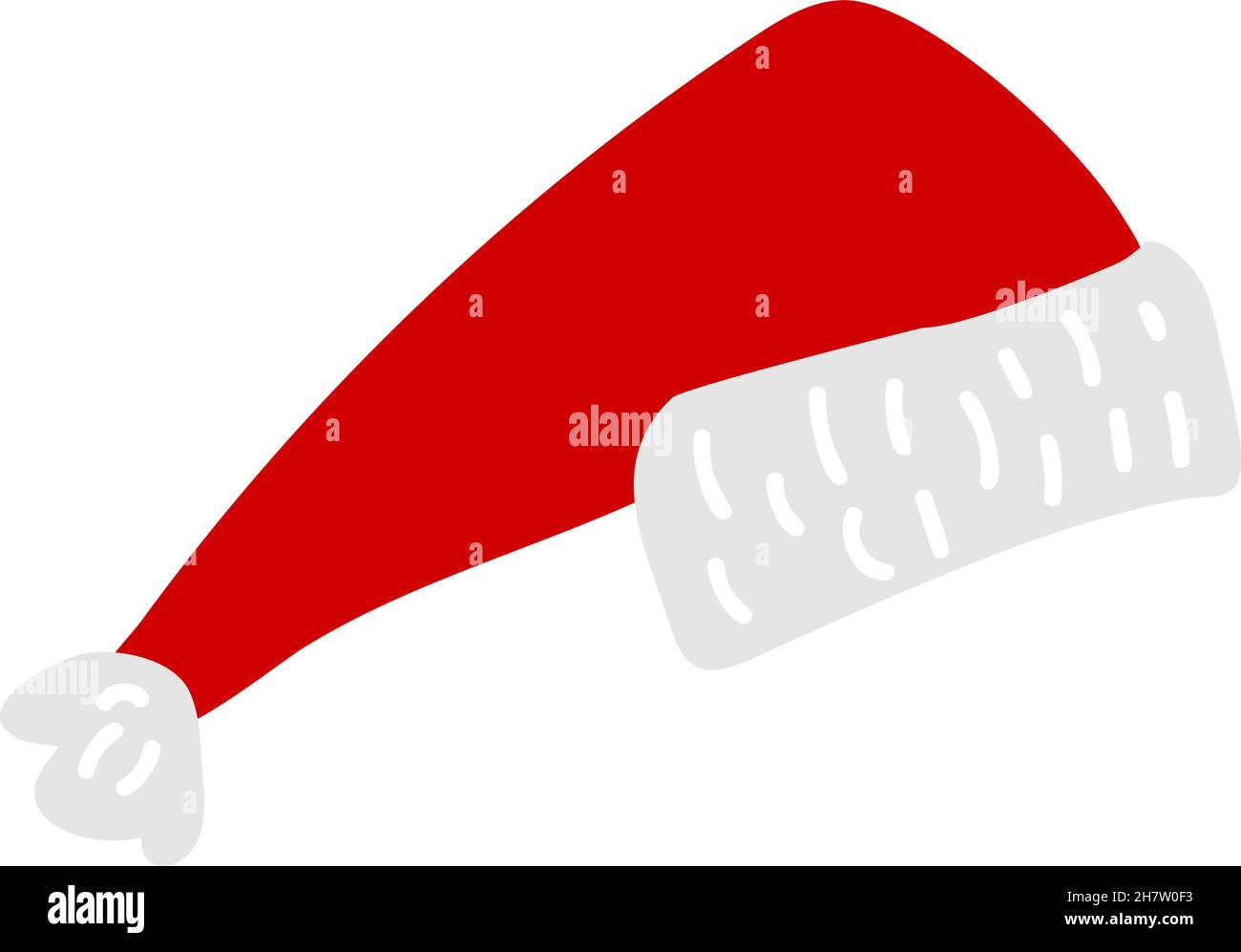 Christmas Santa Claus red vector hat. New Year holiday decoration ...