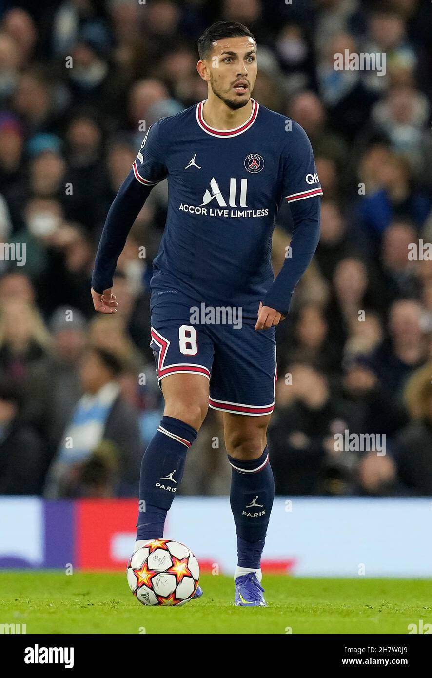 Manchester, England, 24th November 2021. Leandro Paredas of Paris St ...