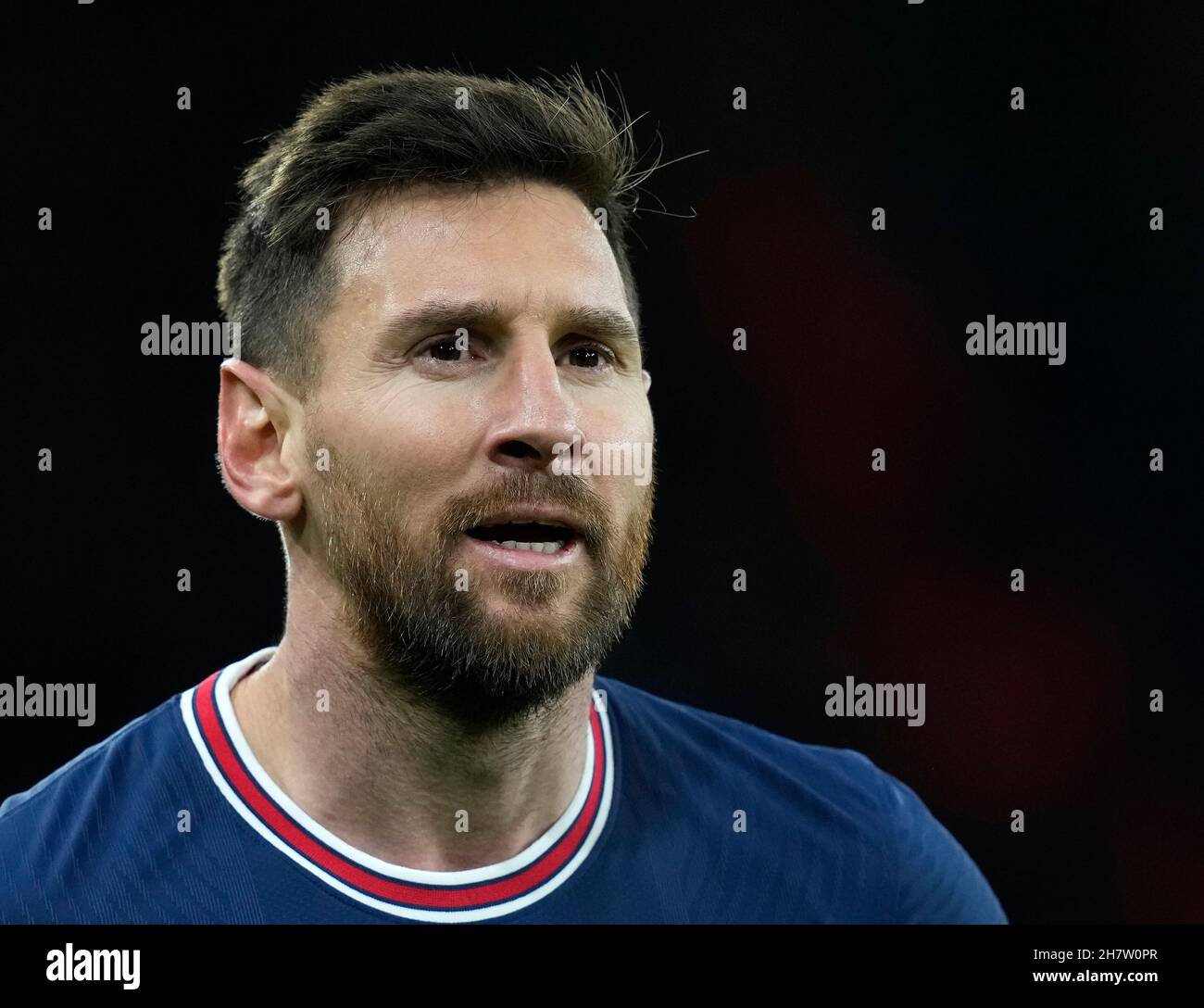 Manchester, England, 24th November 2021. Lionel Messi of Paris St ...