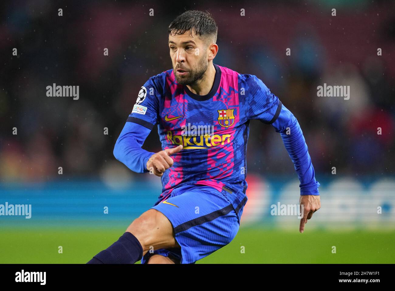 Jordi Alba of FC Barcelona during the UEFA Champions League match ...