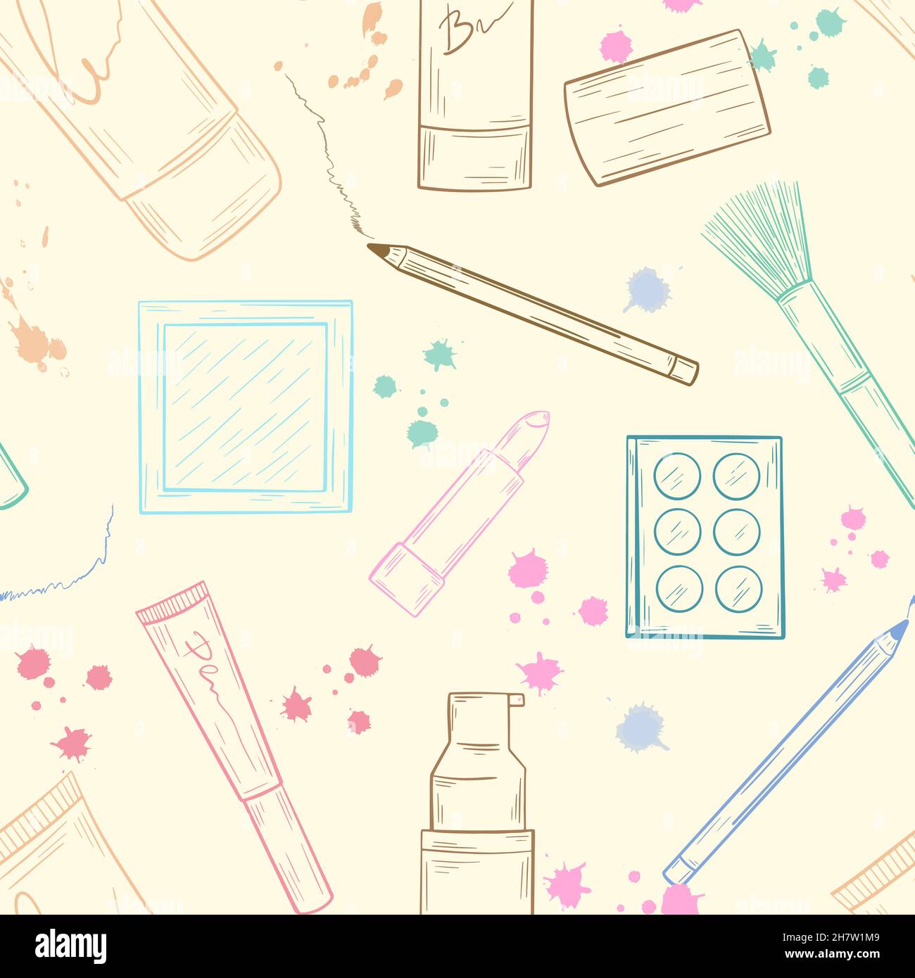 Fashionable cosmetics Stock Vector Images - Alamy