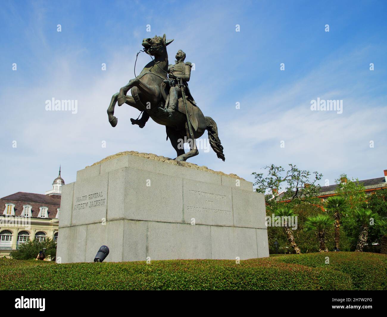 NEW ORLEANS, UNITED STATES - Nov 03, 2021: A closeup of the statue of ...