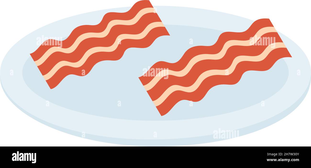 fried bacon design Stock Vector Image & Art - Alamy