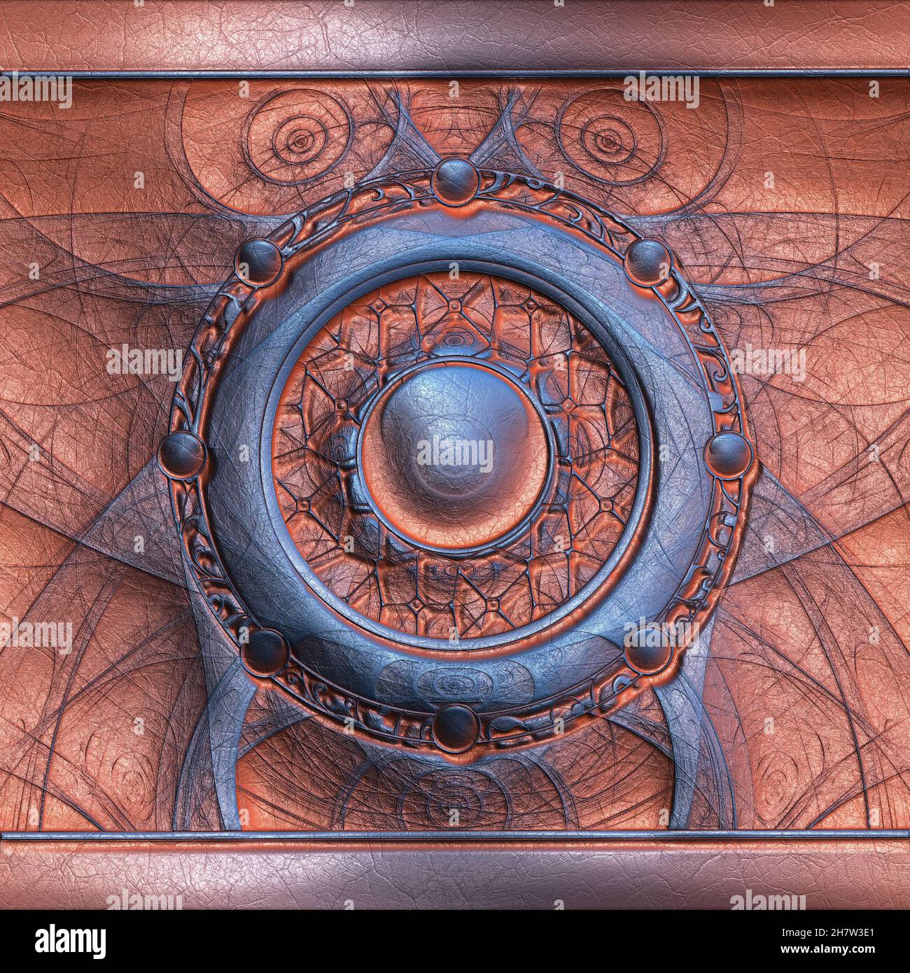 Luxury background seamless tile with embossed pattern on leather Stock ...