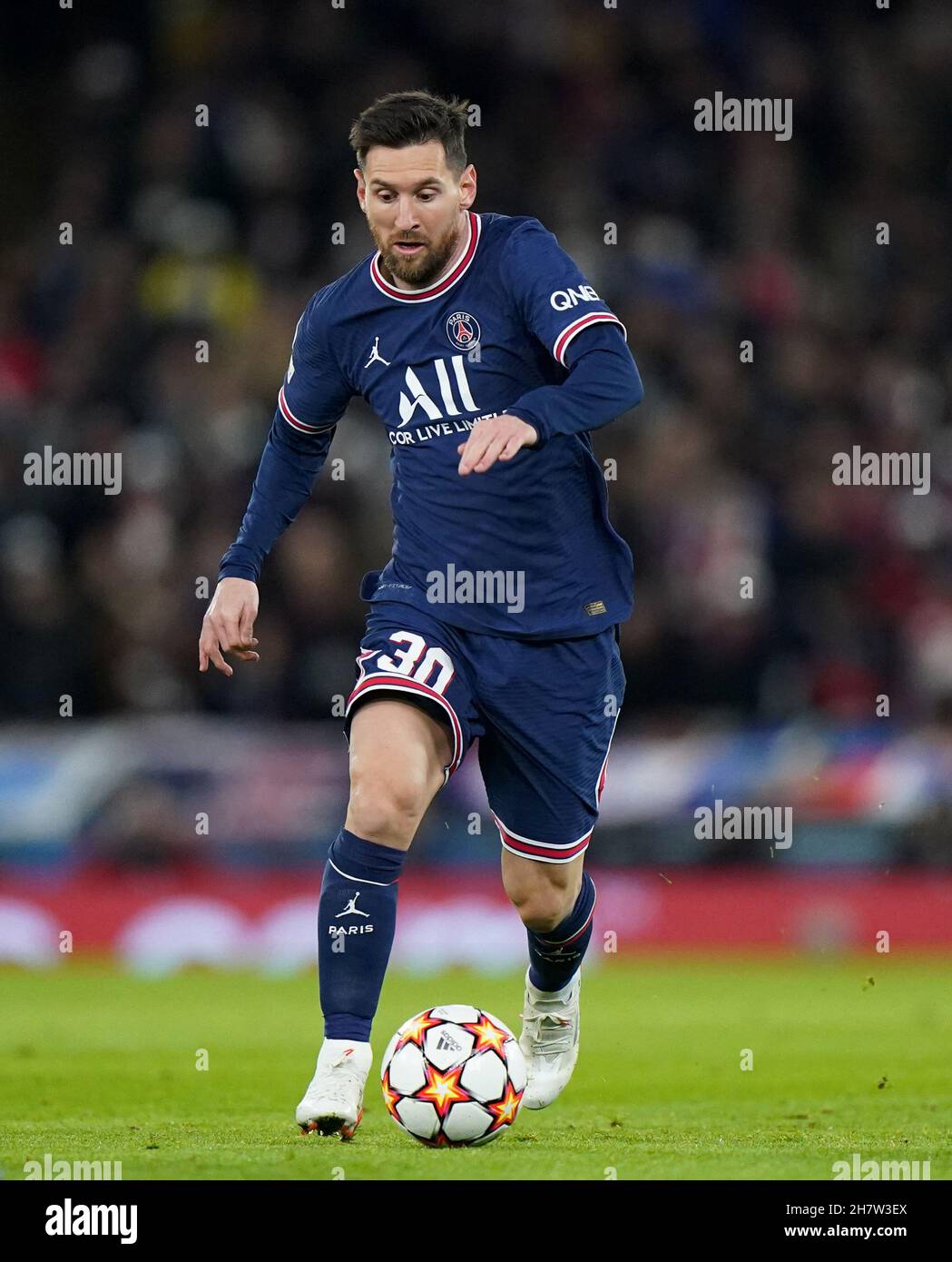 Paris Saint-Germain's Lionel Messi during the UEFA Champions League ...