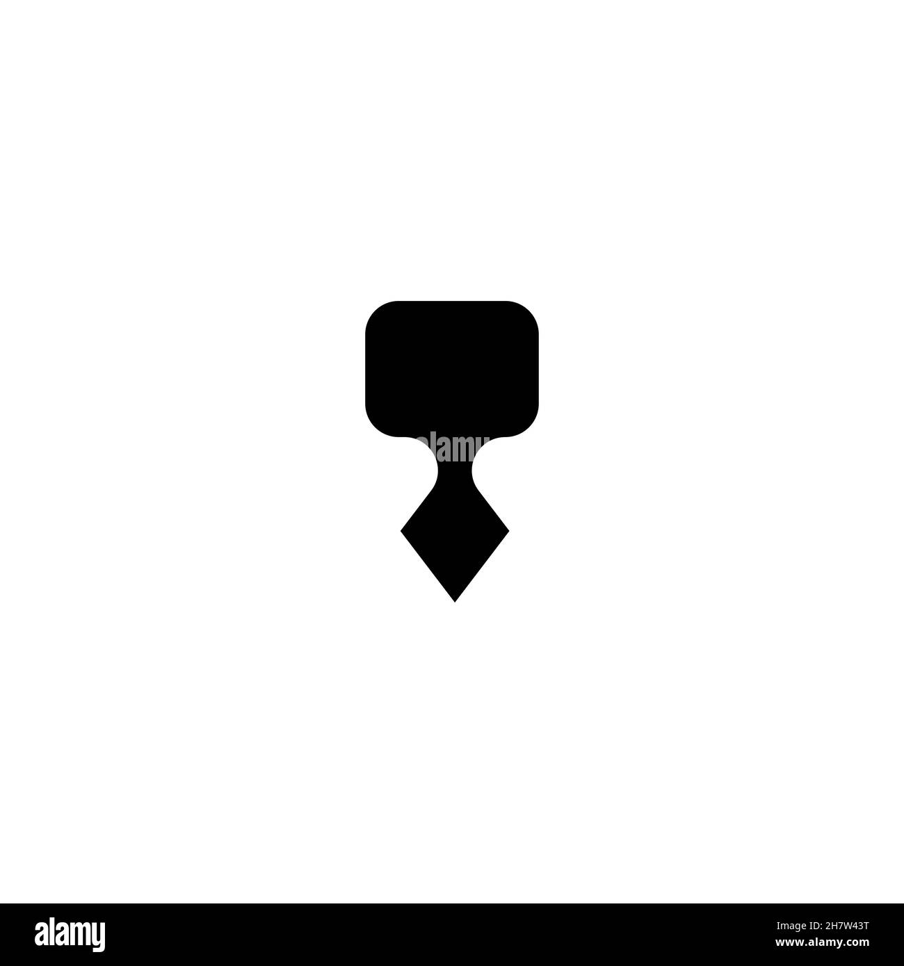 Location line icon. Simple style travel map poster background symbol ...