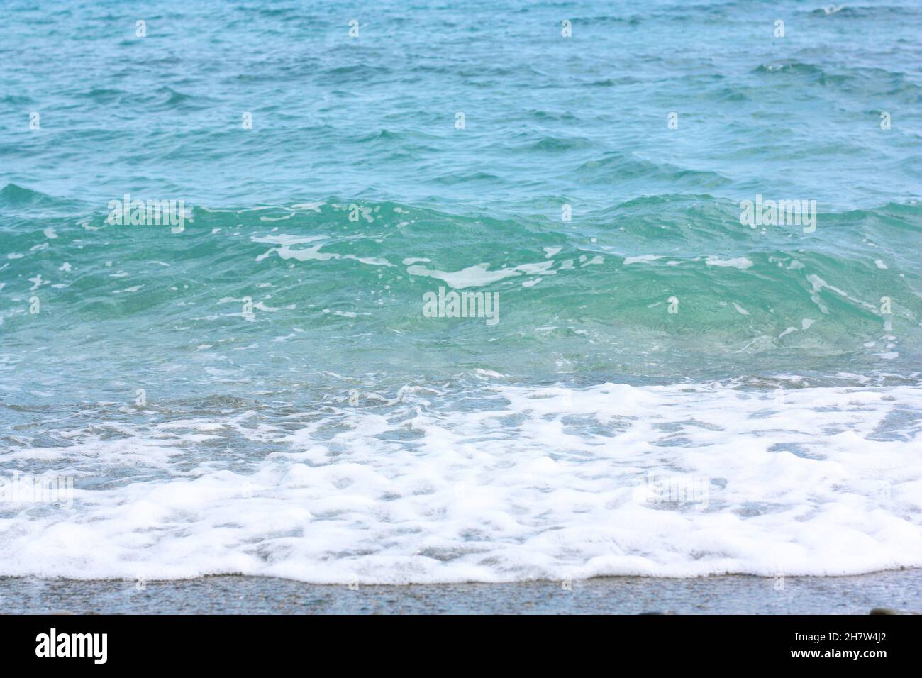 Aegean sea coast landscape with small waves hi-res stock photography ...