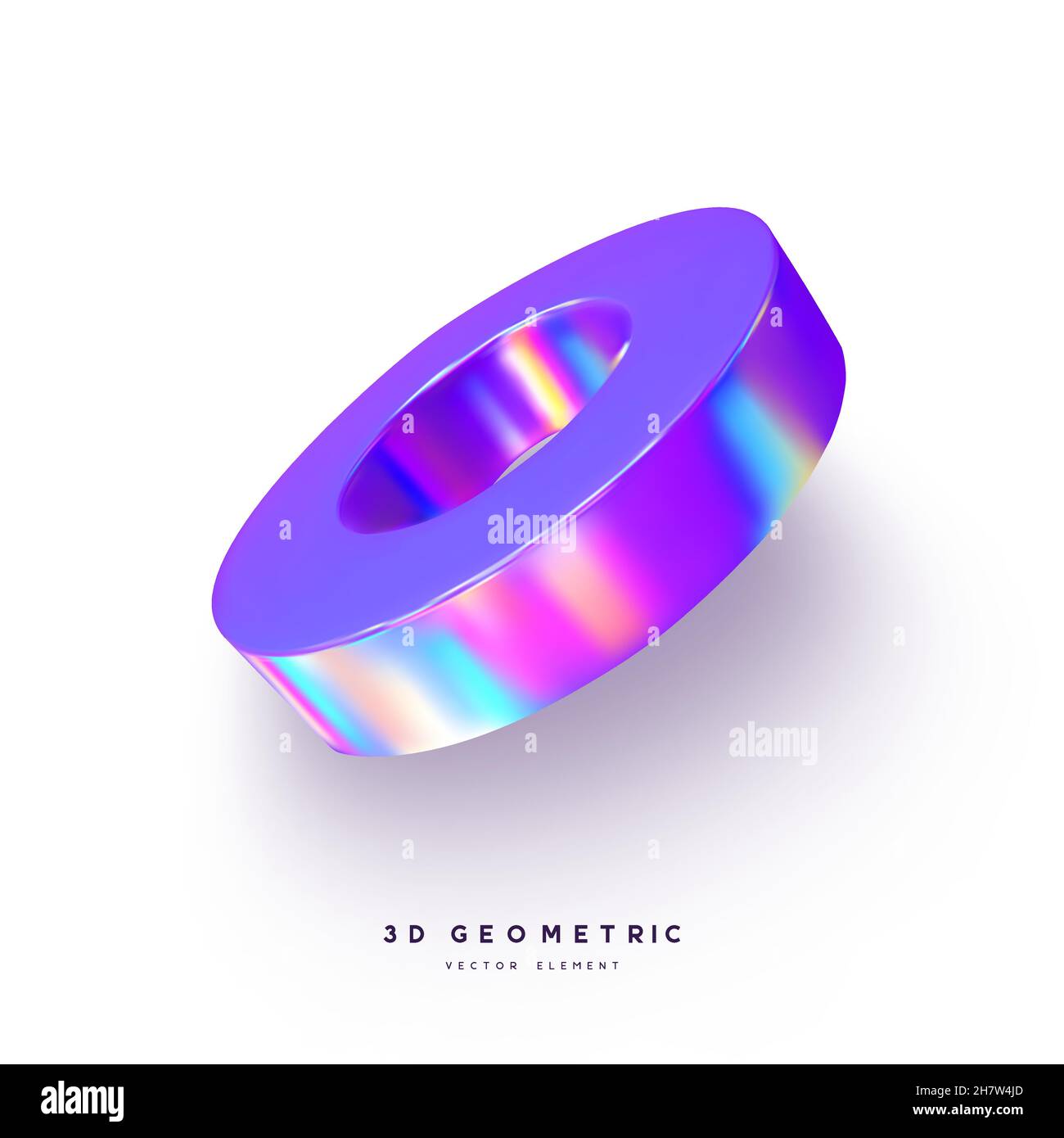 3d holographic cube render Stock Vector Images - Alamy