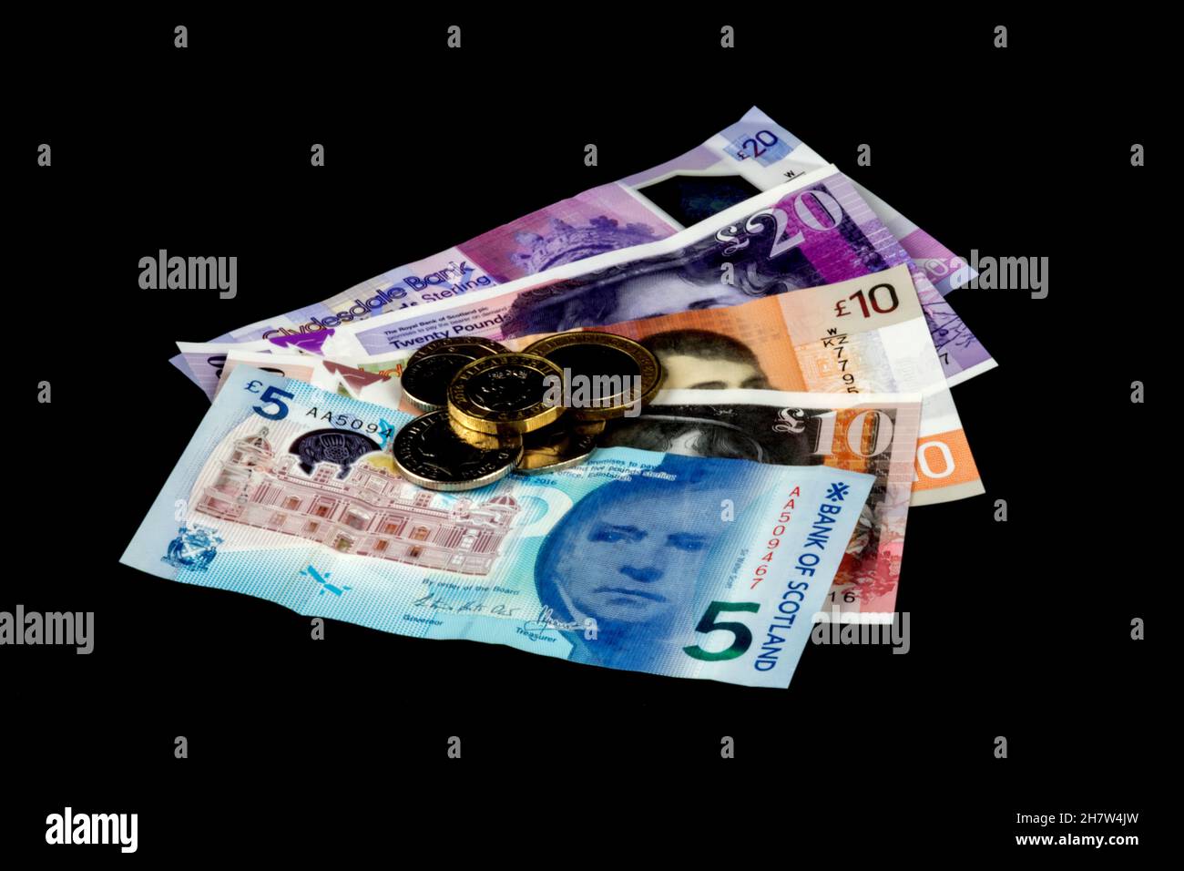 Plastic scottish banknotes hi-res stock photography and images - Alamy
