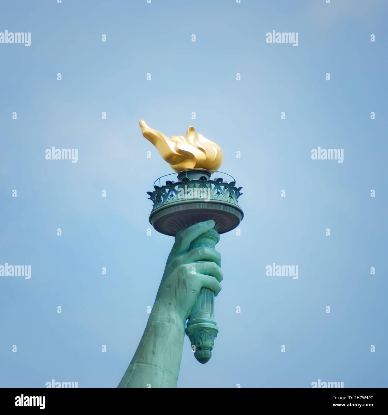 Statue of Liberty Fire Torch Stock Photo - Alamy