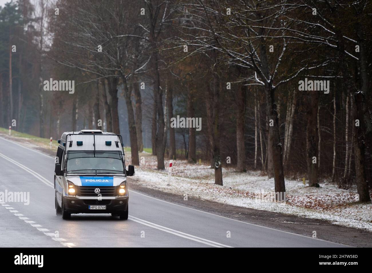 Polish police car hi-res stock photography and images - Alamy