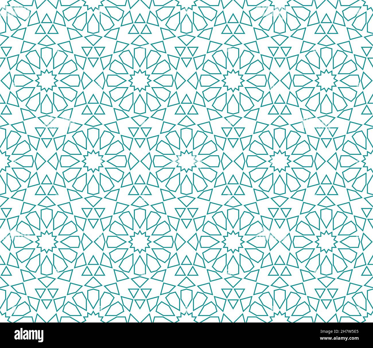 Seamless geometric pattern. Islamic ornament. Color lines Stock Vector ...