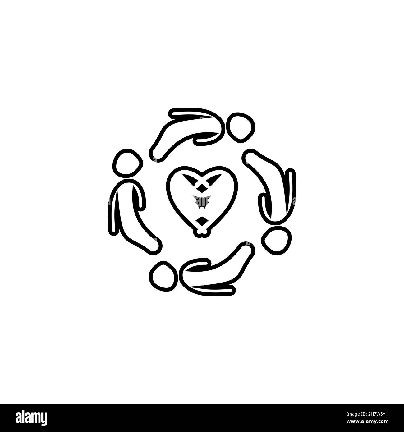 Donate icon. Simple style donation poster background symbol. Donation ...