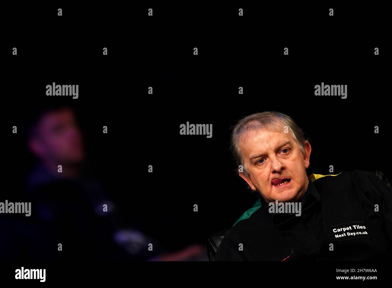 Barry Pinches in action during day three of the Cazoo UK Championship ...