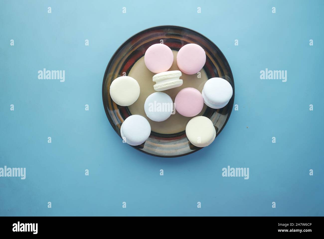 Close up of macaroon in a bowl Stock Photo - Alamy