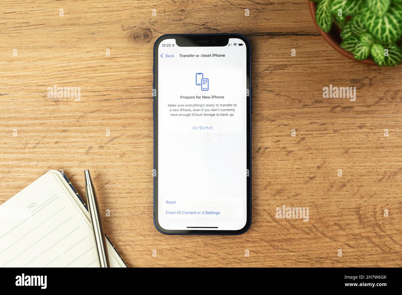 Kharkov, Ukraine - November 21, 2021: Data transfer screen on Apple ...