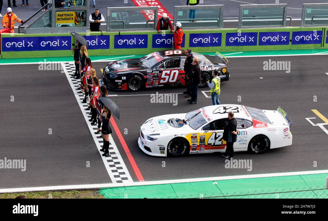 Vallelunga, Italy, october 31 2021. American festival of Rome.Nascar ...
