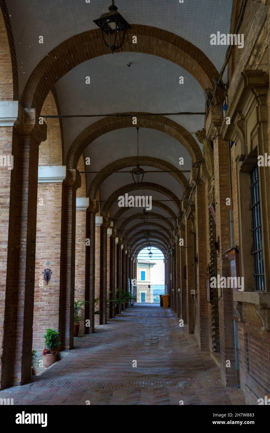 Corinaldo, Ancona province, Marche, Italy: medieval city surrounded by ...