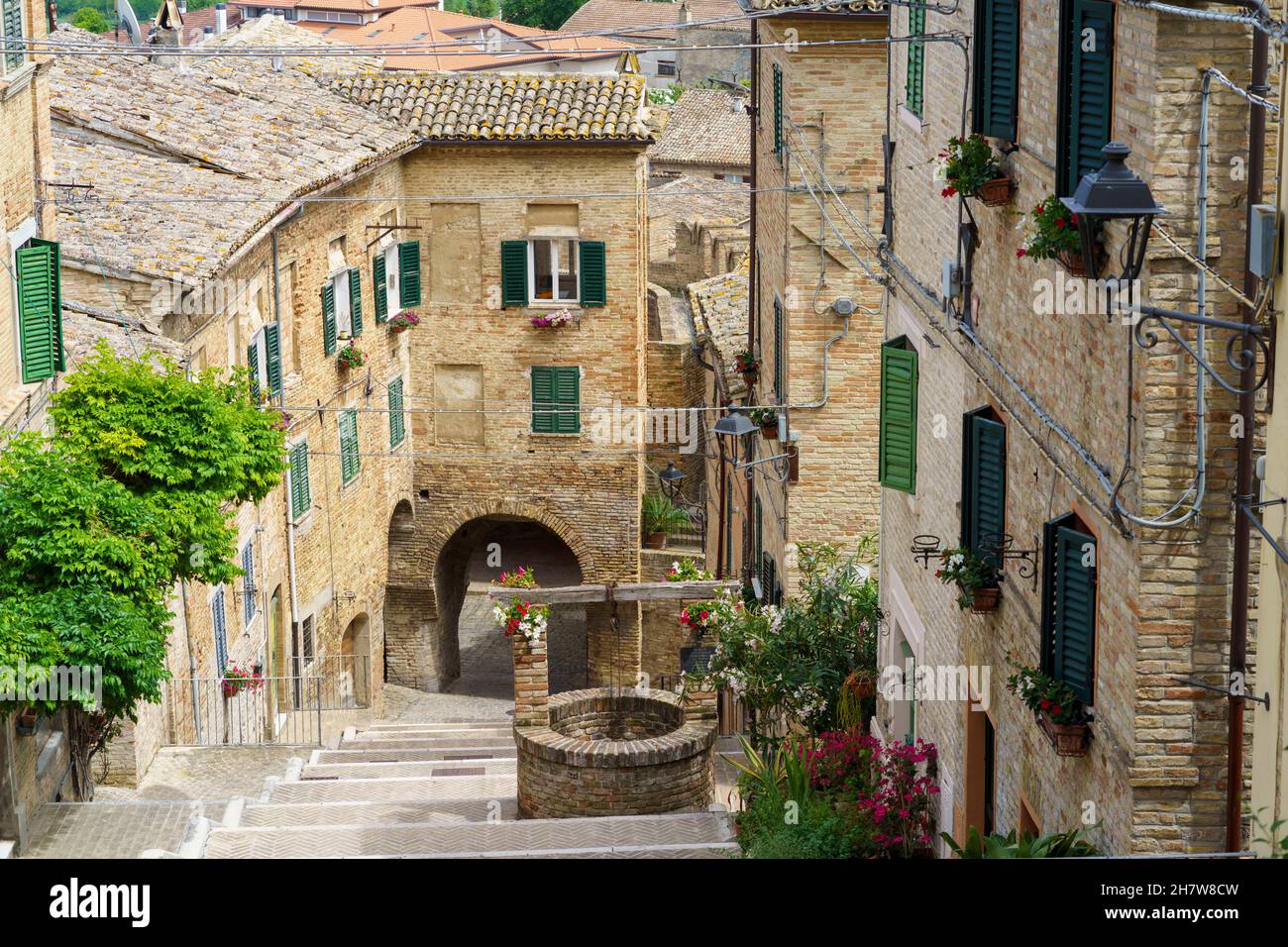 Corinaldo, Ancona province, Marche, Italy: medieval city surrounded by ...