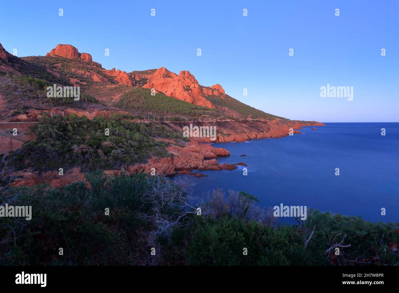 Cap Roux, Paysage de l'Esterel, Var, 83, Cote d'Azur, Region sud Stock ...