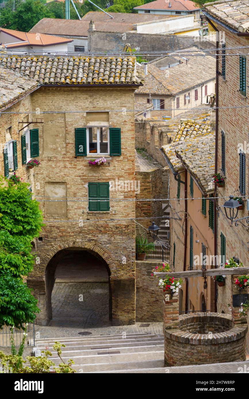 Corinaldo, Ancona province, Marche, Italy: medieval city surrounded by ...