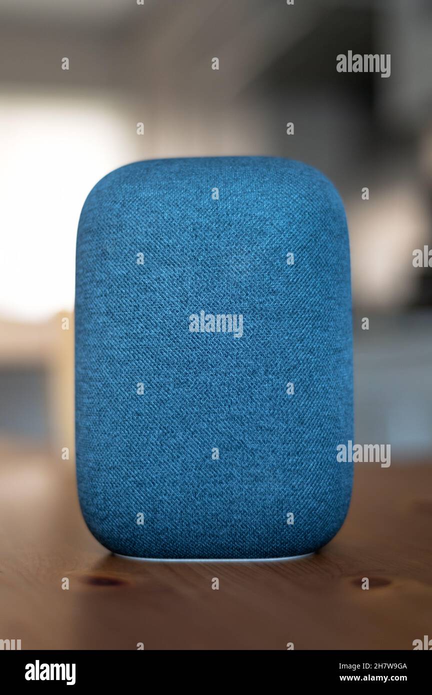 Voice controlled smart speaker Stock Photo - Alamy
