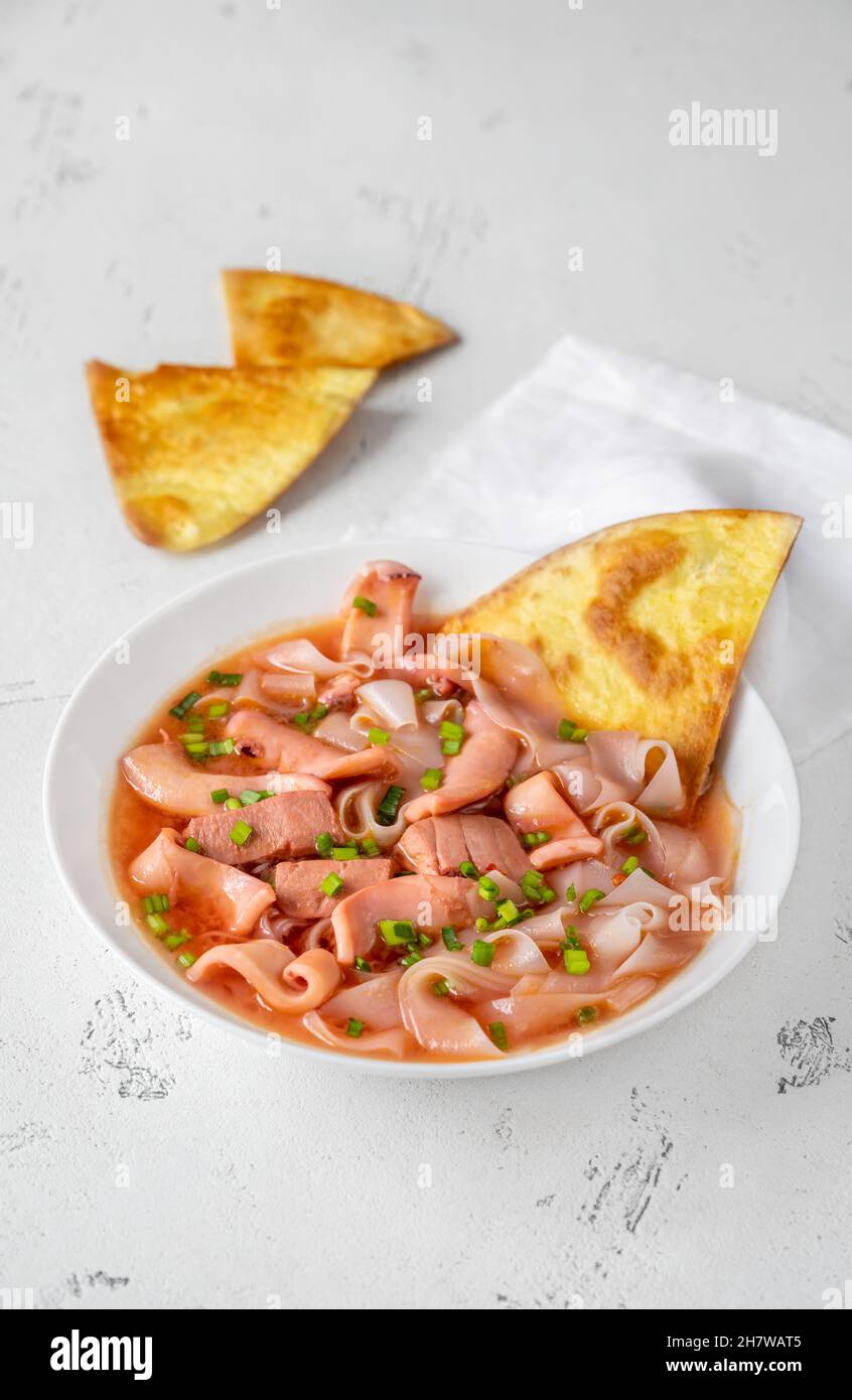 Pink noodle soup hi-res stock photography and images - Alamy