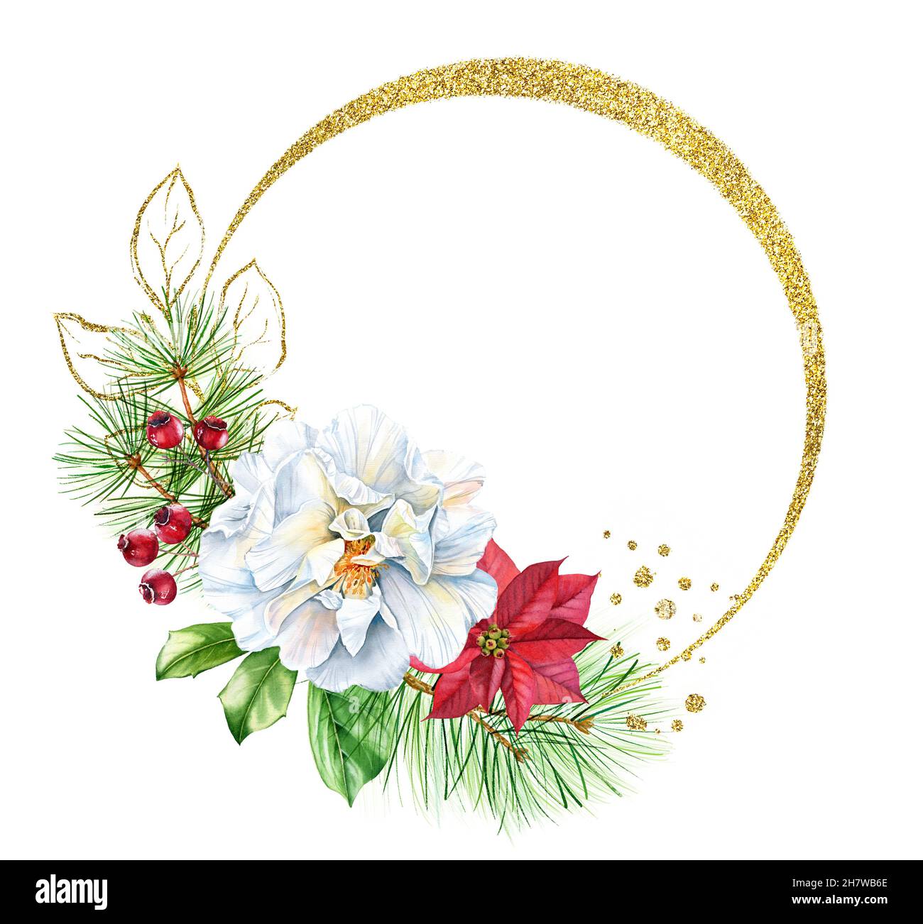 Red Flower Frames For Photoshop