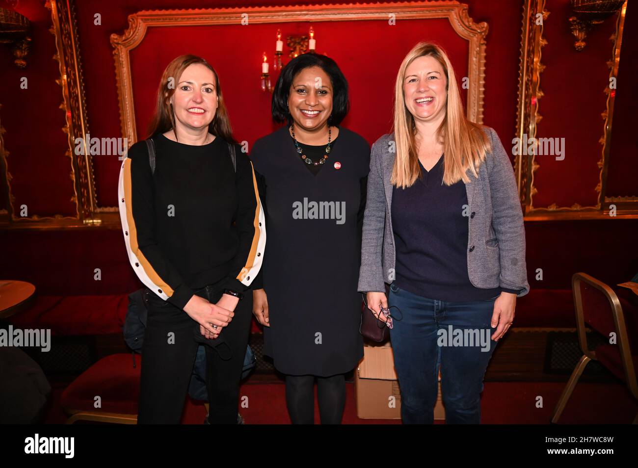 25th November 2021, London, UK. Vicky Foxcroft MP, Janet Daby MP, Ellie ...