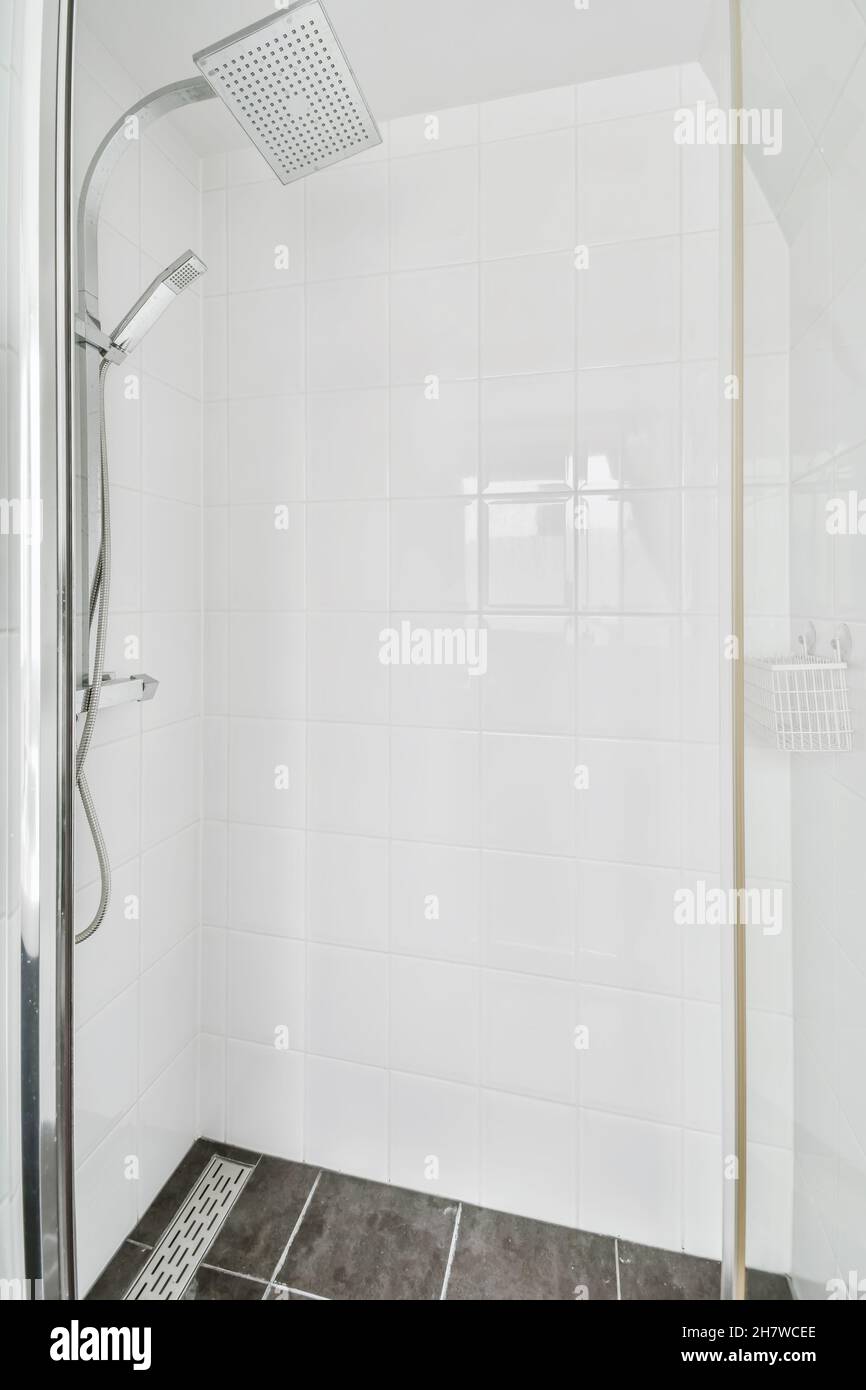 Beautiful comfortable shower in elegant luxury house Stock Photo - Alamy