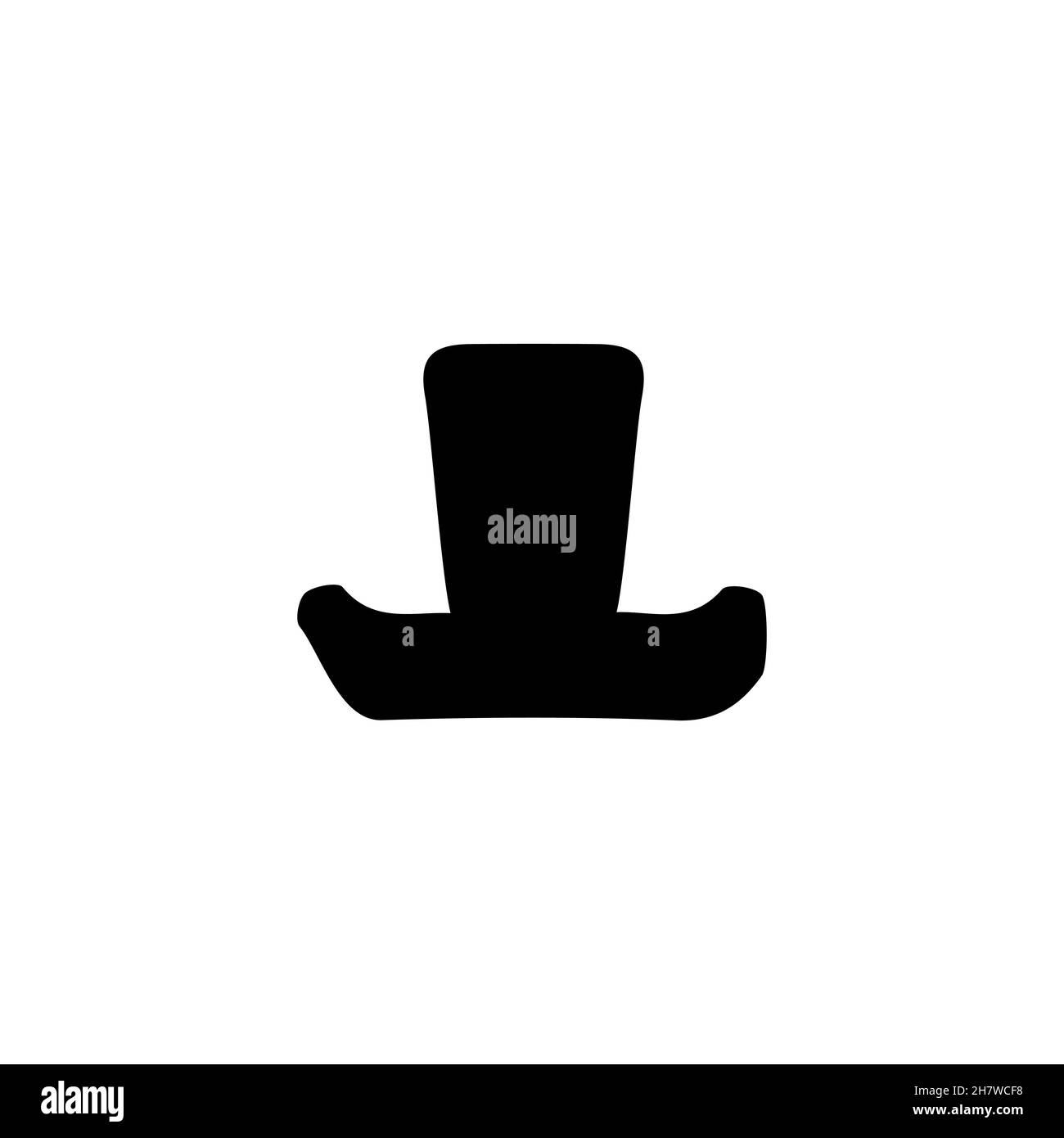 Magic hat line icon. Simple style magic event poster background symbol ...