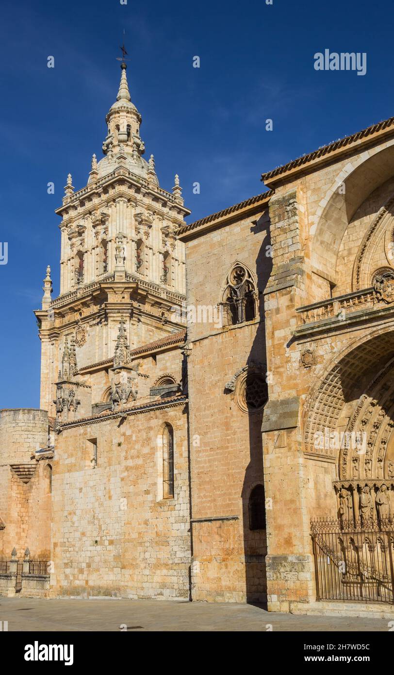 Tower of the historic cathedral in Burgo de Osma, Spain Stock Photo - Alamy
