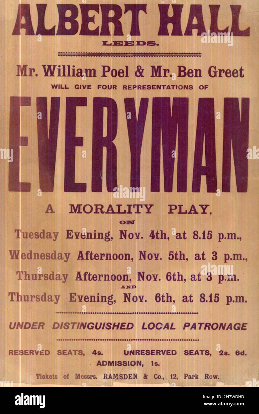 Everyman play hi-res stock photography and images - Alamy