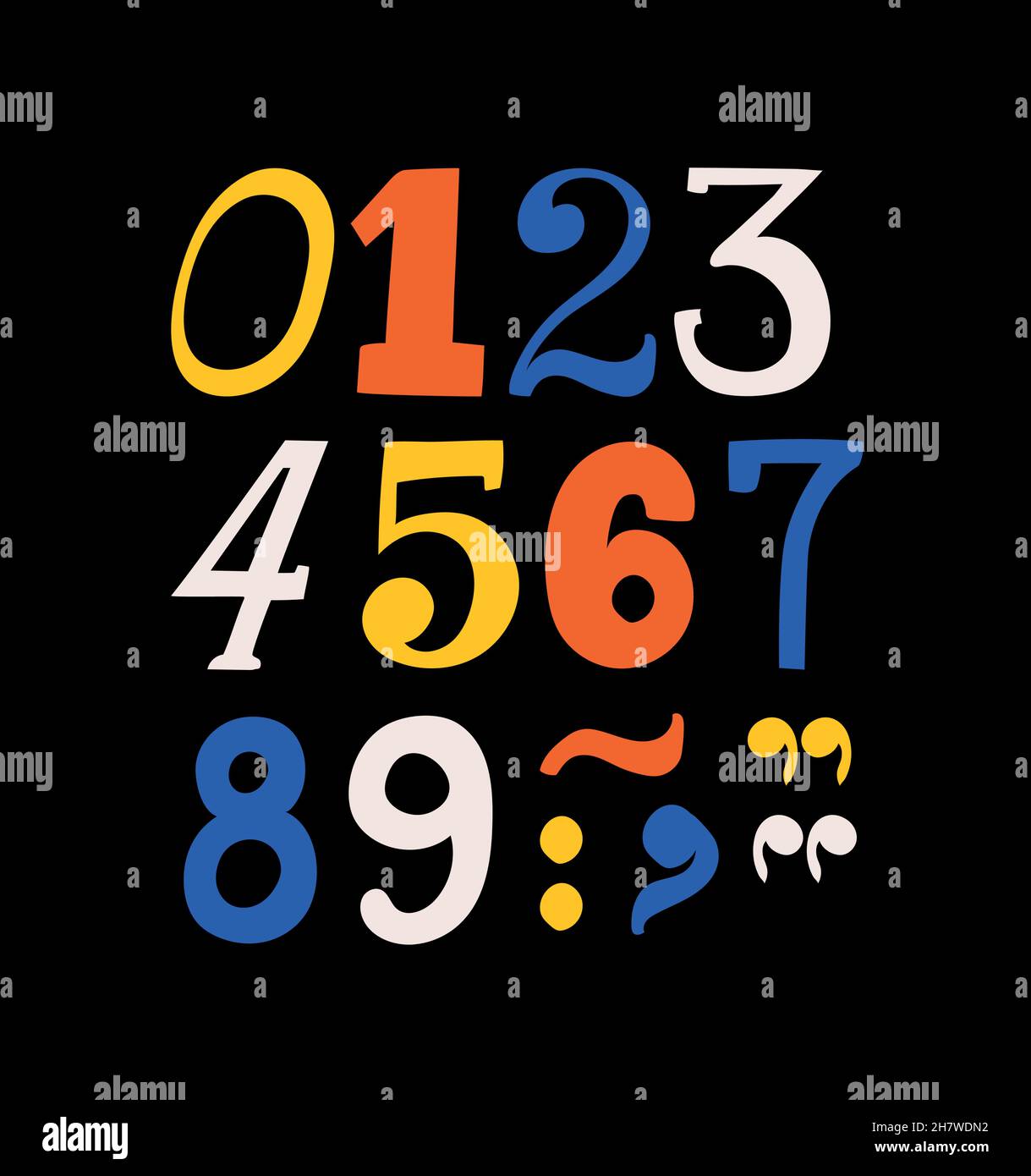 numbers and signs Stock Vector Image & Art - Alamy