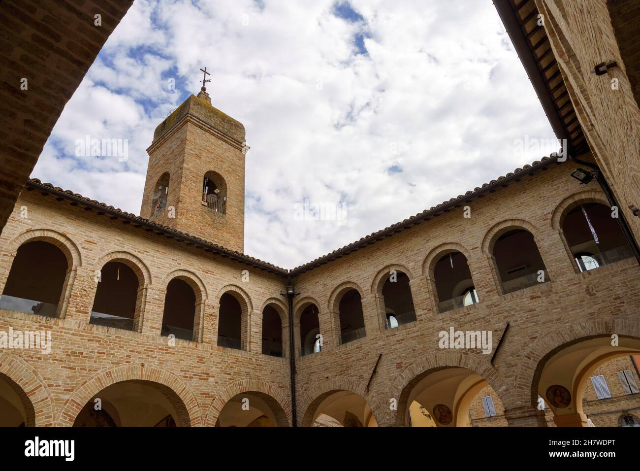 Ostra Vetere, Ancona province, Marche, Italy: historic buildings in the ...