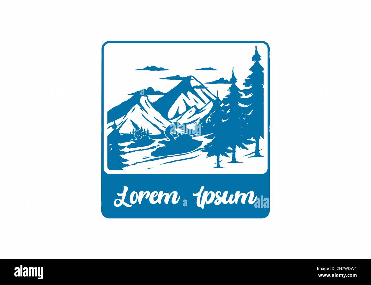 Snow jet ski illustration graphic design Stock Vector Image & Art - Alamy